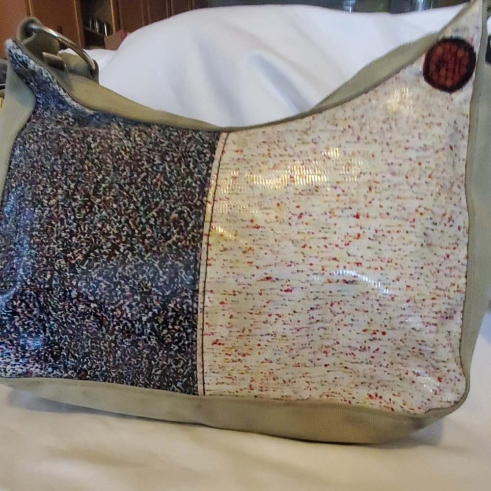 Small Recycled Billboard Shoulder Bag - Gem